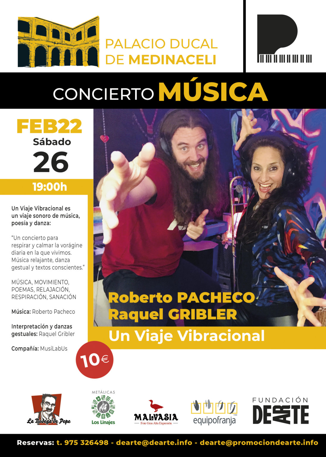 Concierto Roberto Pacheco Plaza y Raquel Gribler - DEARTE