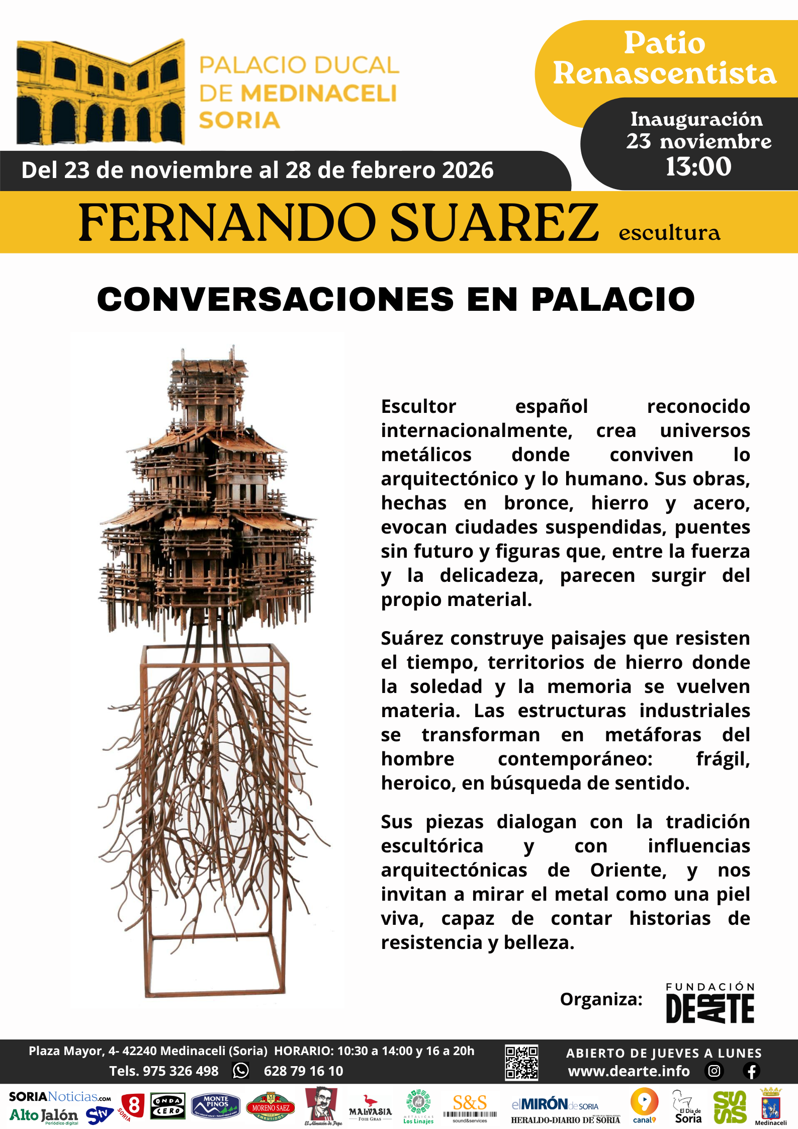 Fernando Suarez expone en el Palacio Ducal de Medinaceli - DEARTE